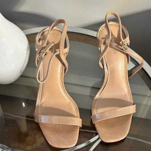 Express | Shoes | New Nude Size 9 Express Heel Sandals | Poshmark